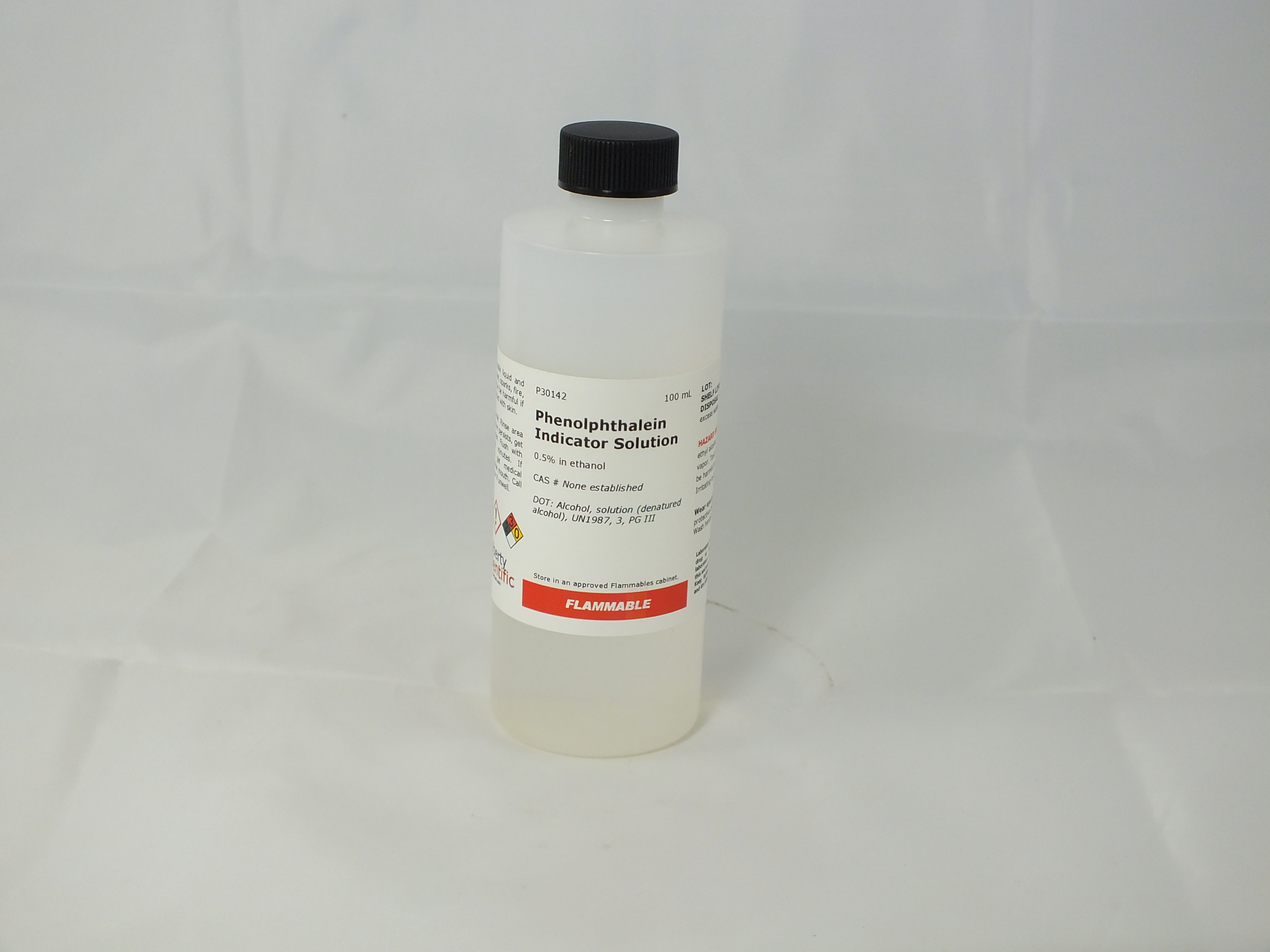 Phenolphthalein Indicator Solution, 0.5% ethanolic, 100 mL – Liberty ...
