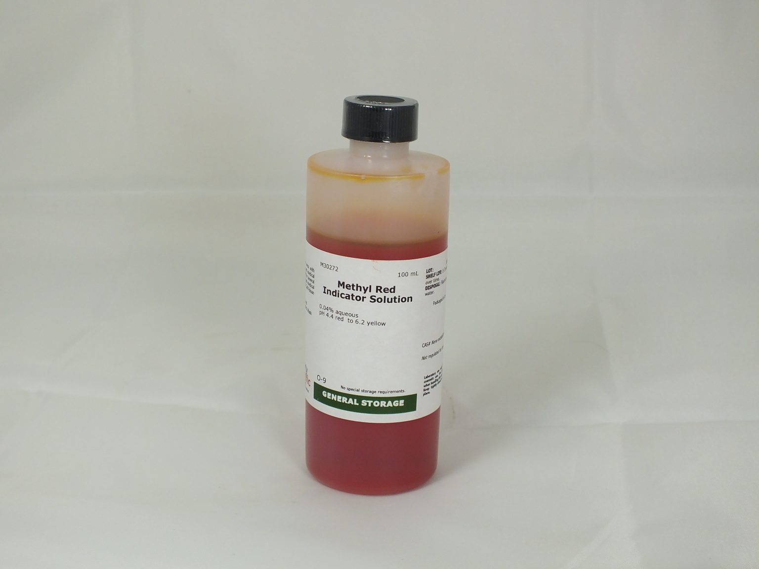 Methyl Red Indicator Solution, 0.04% aqueous, 100 ml | Liberty Scientific